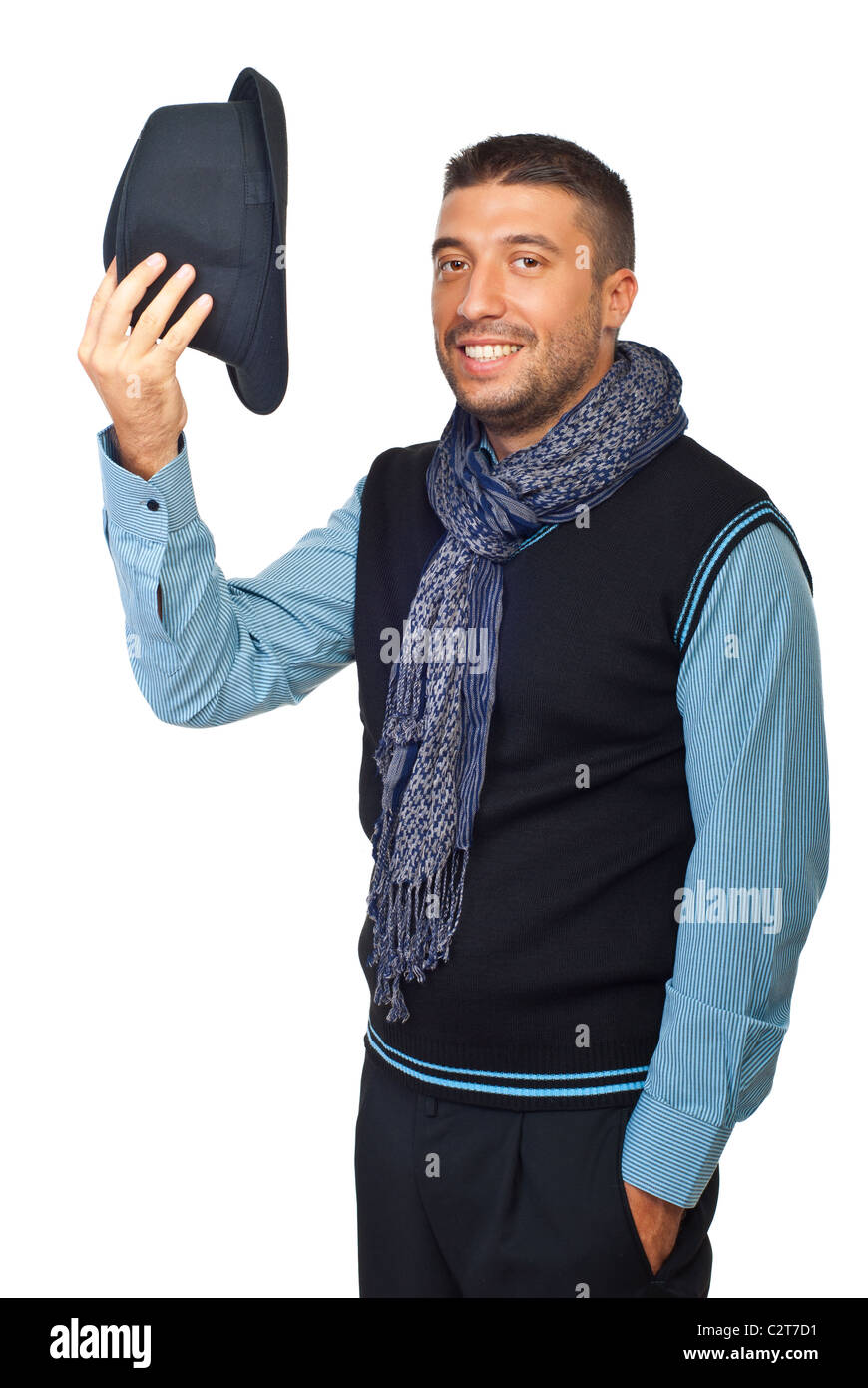 Hand salute hat hi-res stock photography and images - Alamy