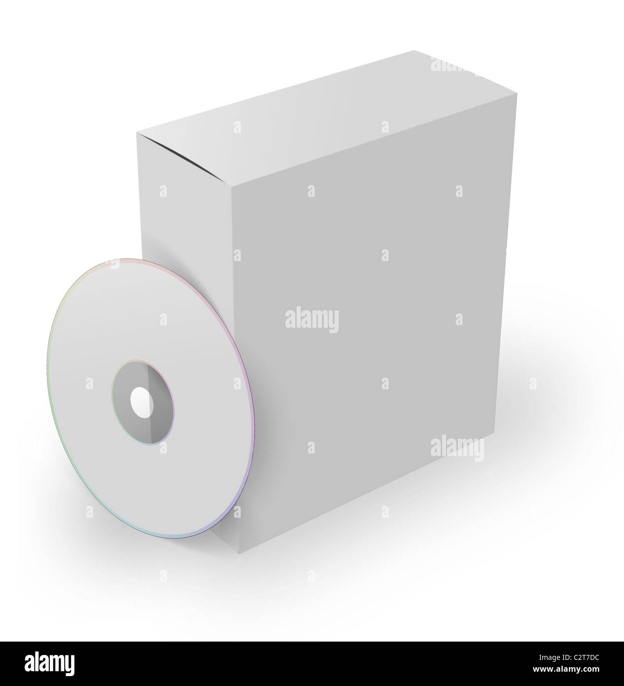 3d software box with dvd, isolated on a white background Stock Photo ...