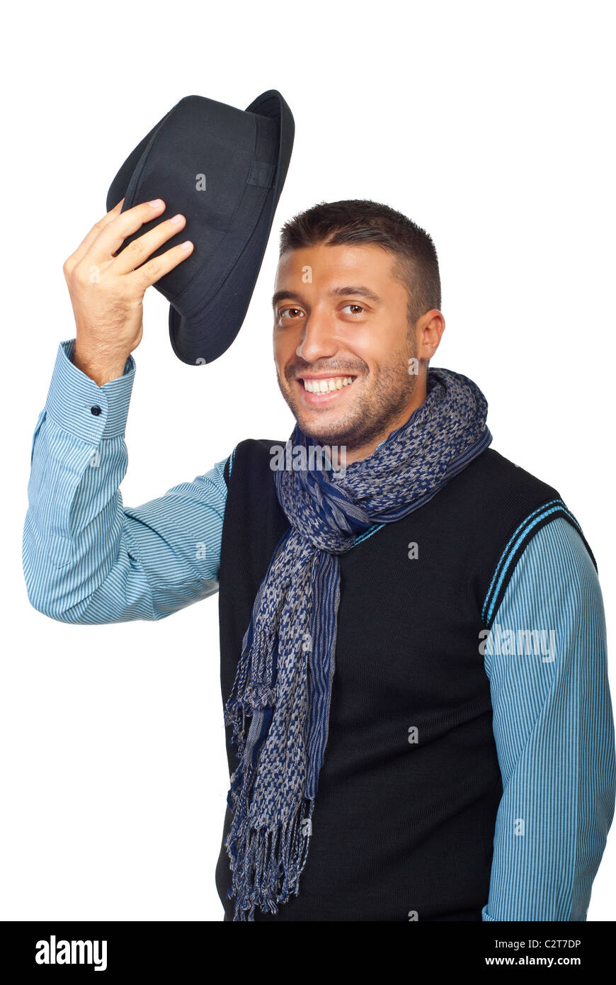 Raising hat greeting hi-res stock photography and images - Alamy