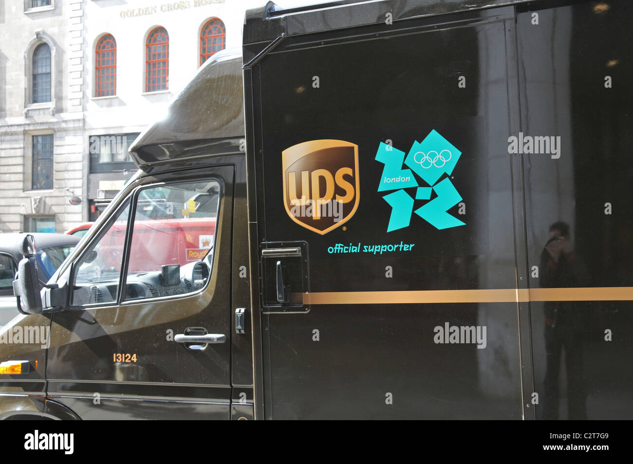 UPS London 2012 Olympics official sponsor security van Stock Photo - Alamy