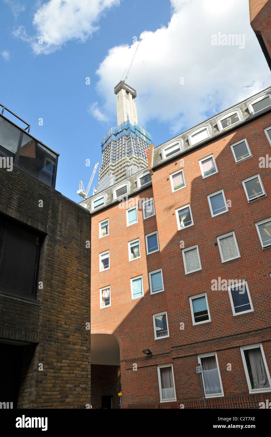The Shard building London Bridge construction skyscraper tower Stock ...
