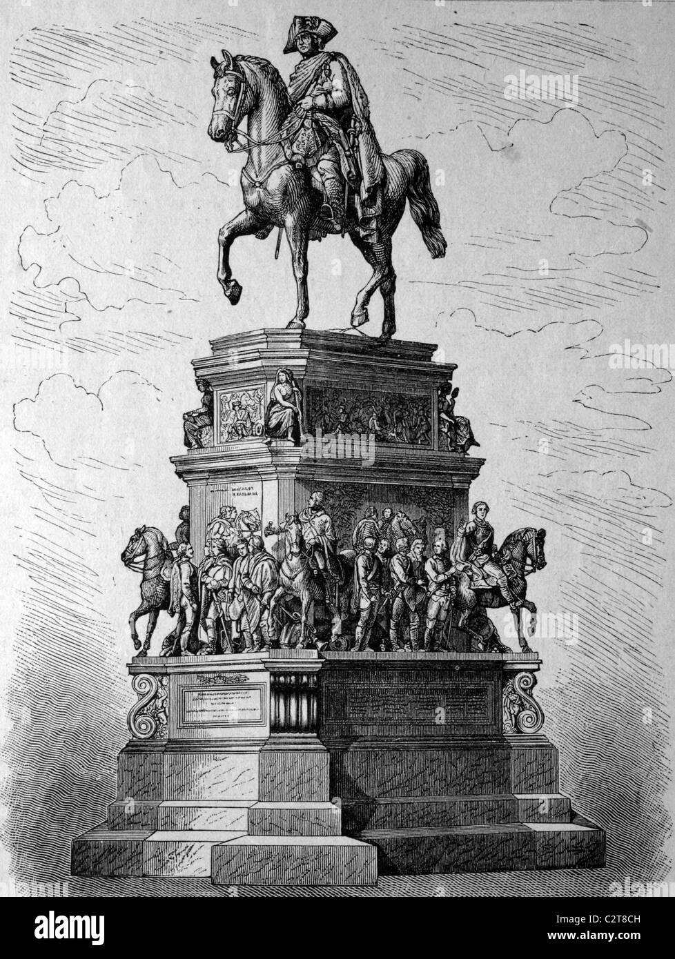 Equestrian statue frederick the great hi-res stock photography and ...