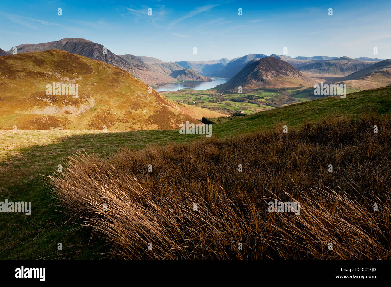 Buttermere Fells, Crummock Water and Buttermere viewed from Darling ...