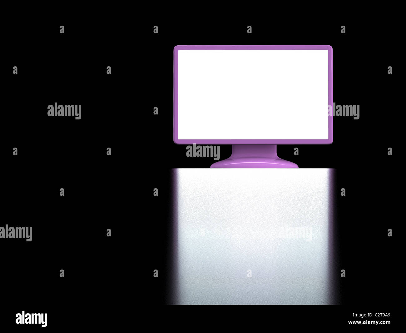 LCD monitor. technology office. 3D Stock Photo - Alamy