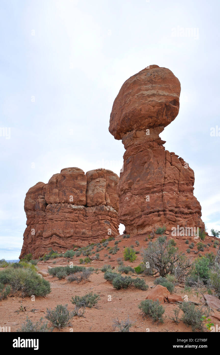Balancing Rock, Arches National Park, Utah, USA Stock Photo - Alamy