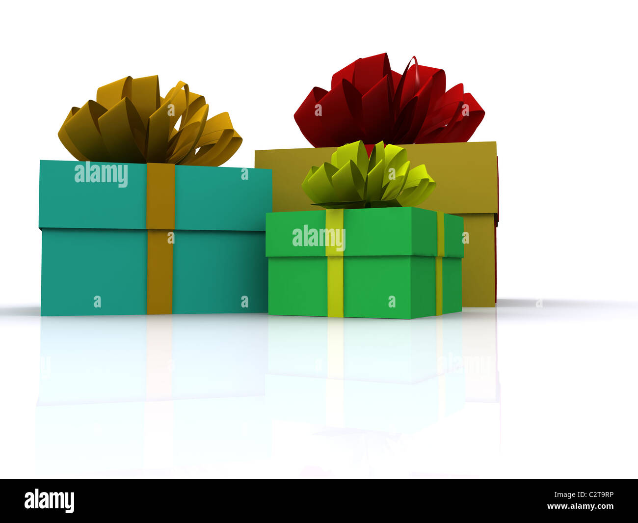 present boxes. 3D Stock Photo - Alamy