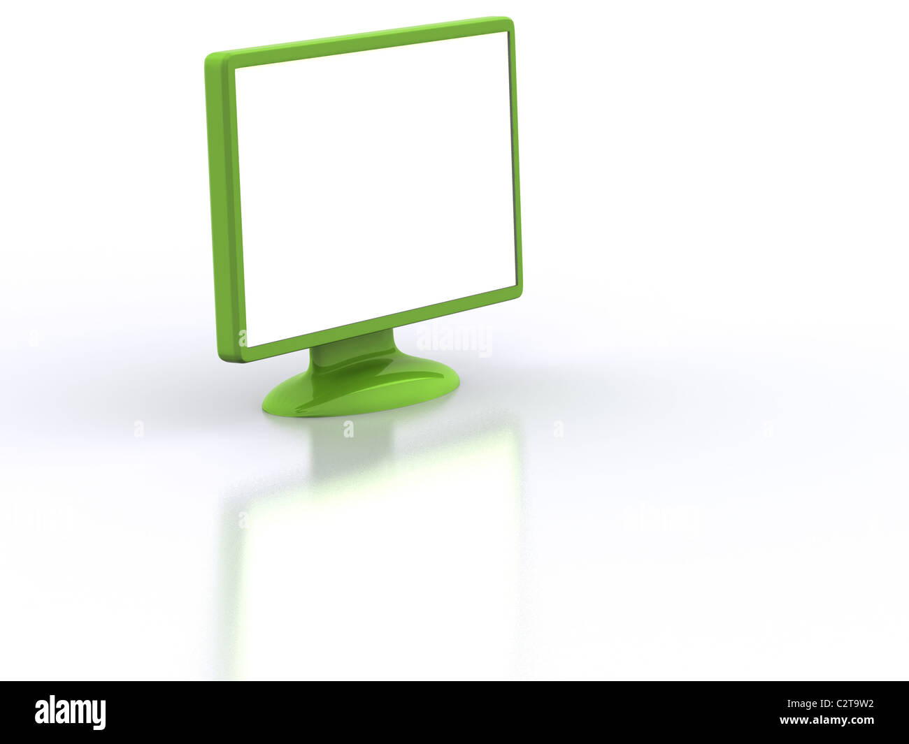 LCD monitor. technology office. 3D Stock Photo - Alamy