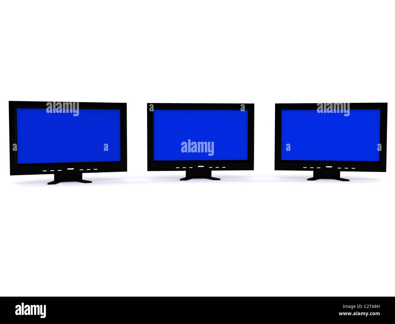 Blue office pc computers hi-res stock photography and images - Alamy