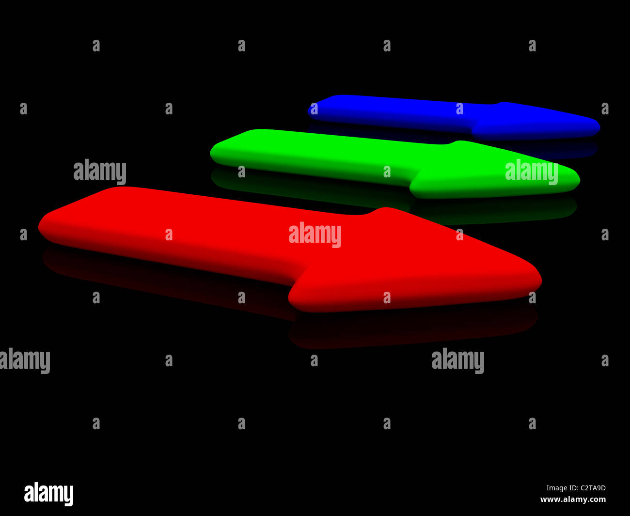 RGB pointer on black. 3d Stock Photo - Alamy