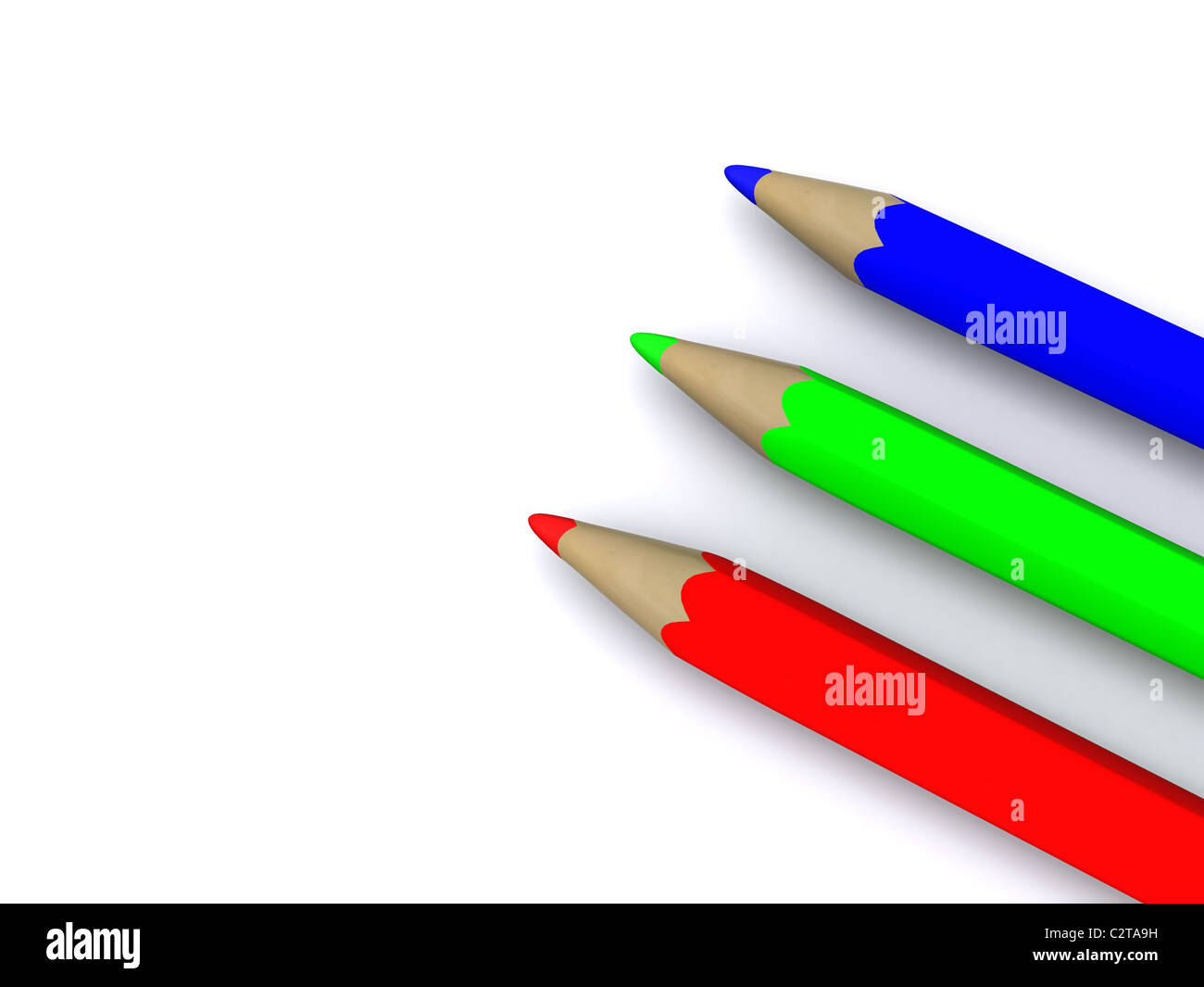 3d pencils hi-res stock photography and images - Alamy