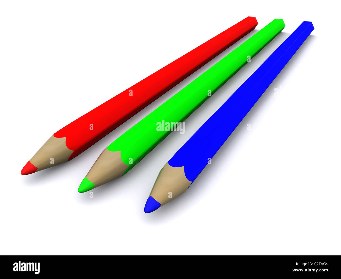 3d pencils hi-res stock photography and images - Alamy