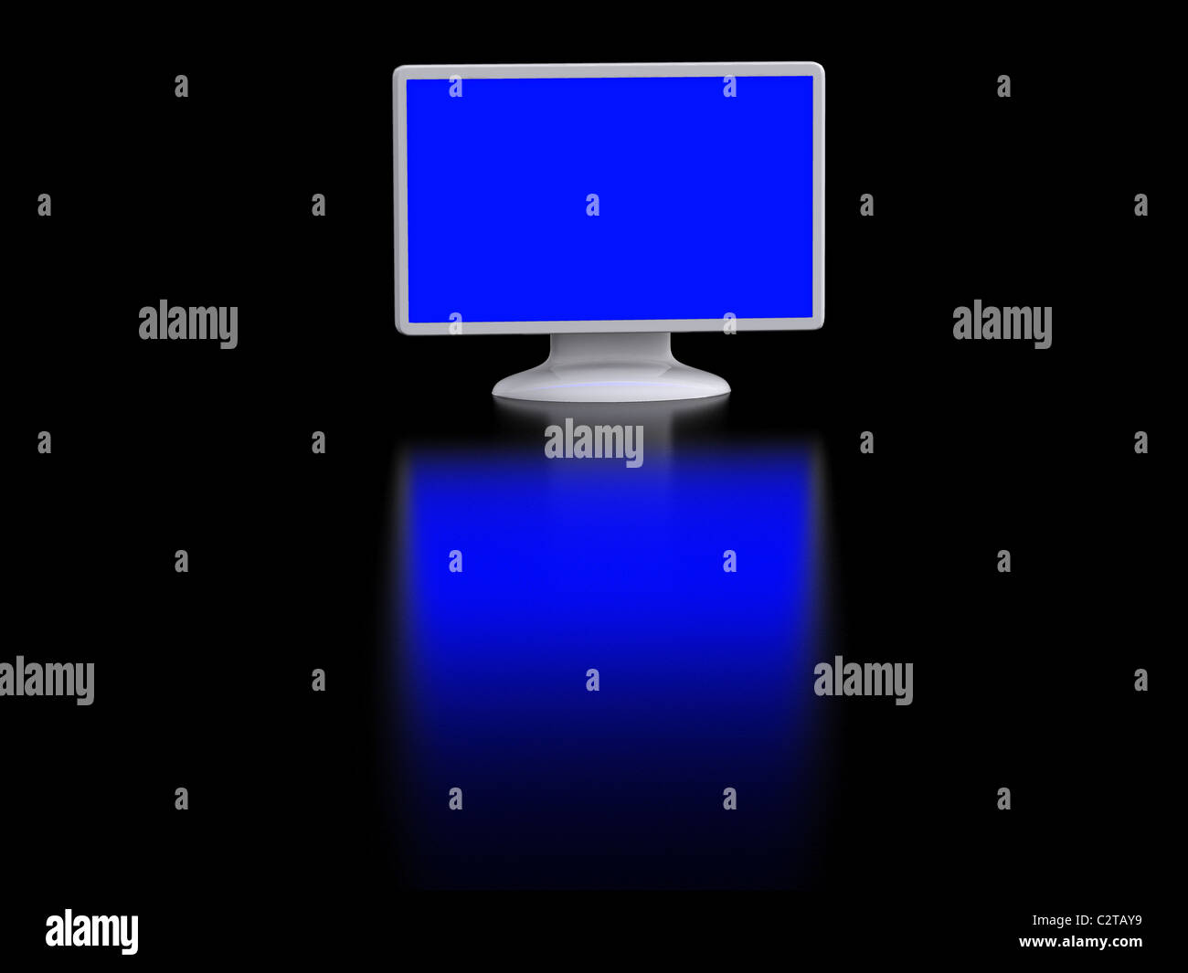 Blue office pc computers hi-res stock photography and images - Alamy