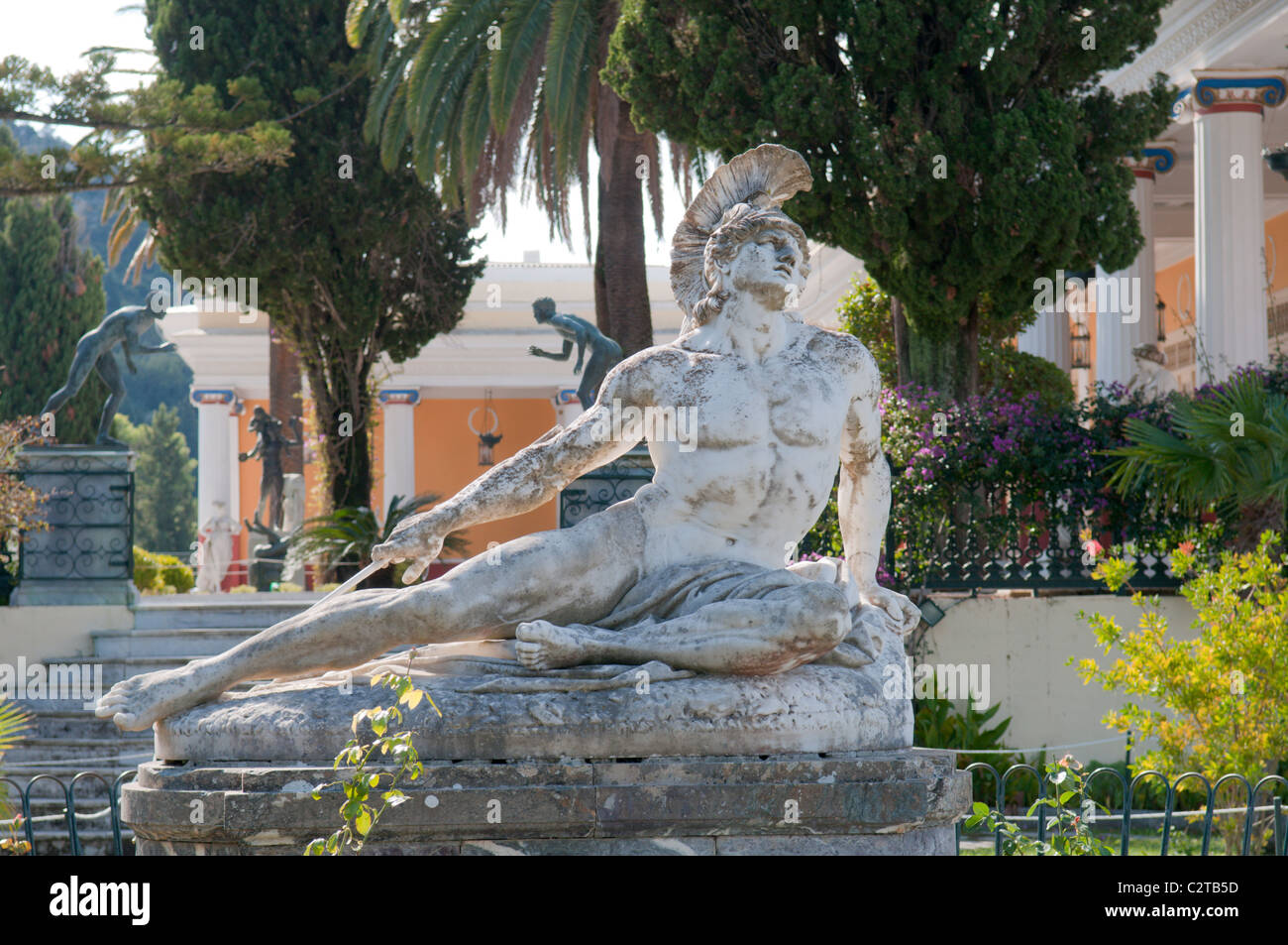 Achilles dying statue greek hi-res stock photography and images - Alamy