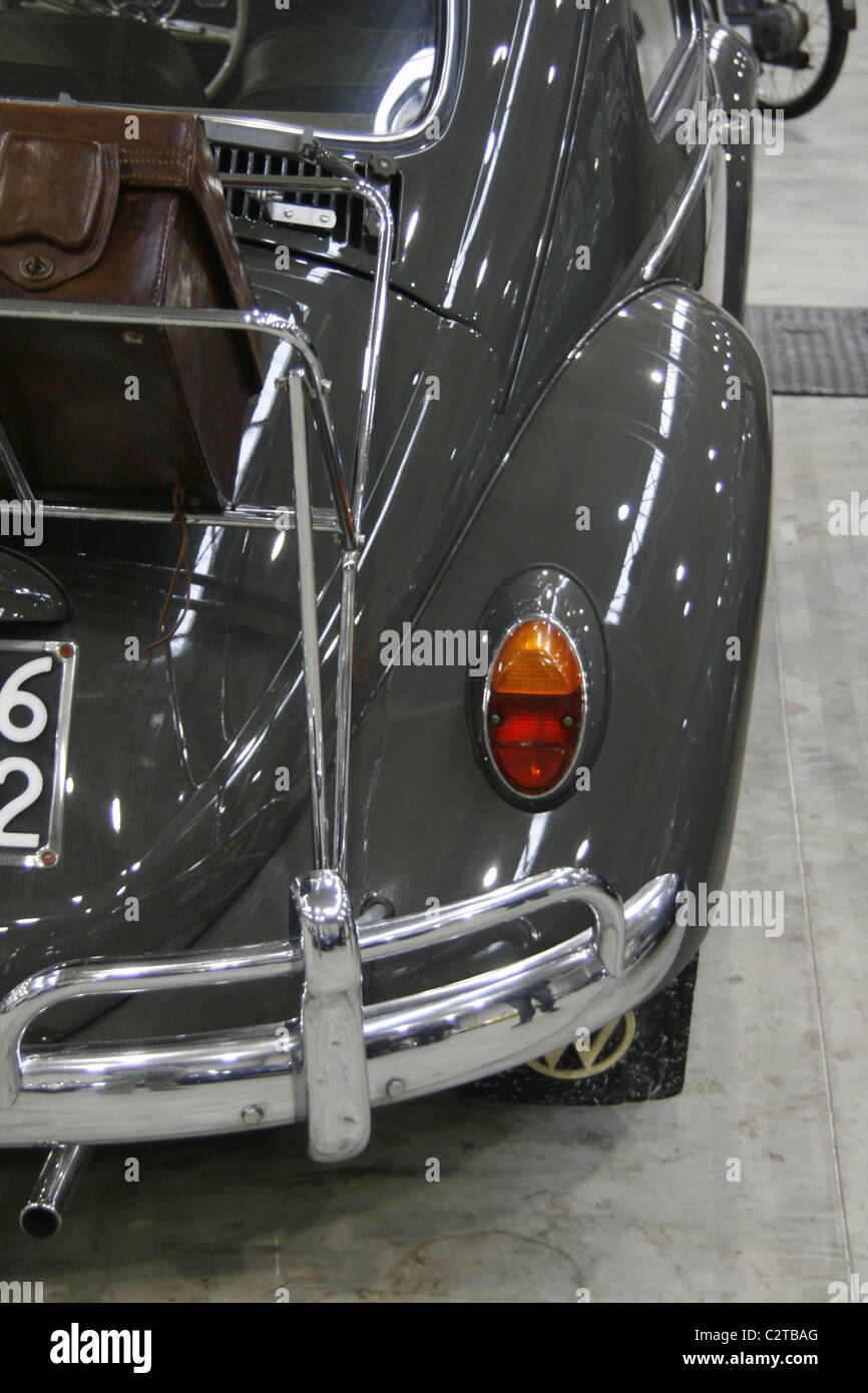 vintage grey gray volkswagen beetle car at motor show Stock Photo - Alamy