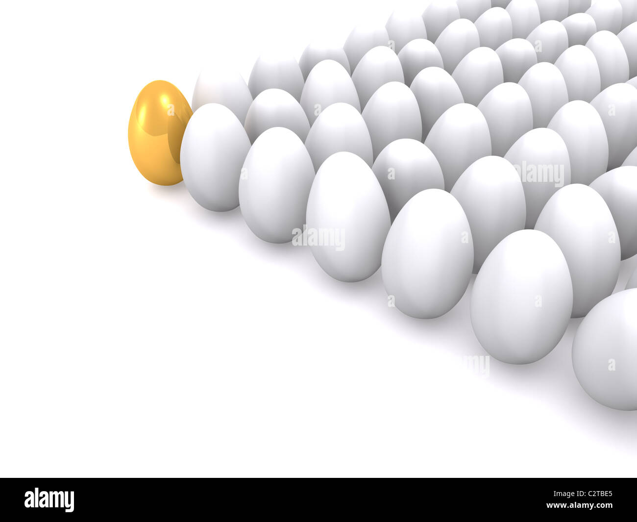 leadership of eggs. 3d Stock Photo - Alamy