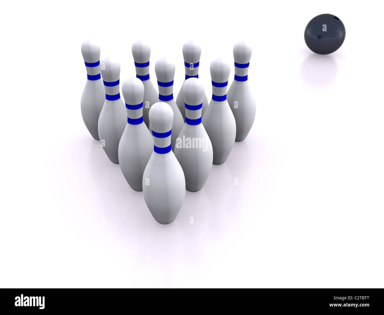 Blue bowling pins hi-res stock photography and images - Alamy