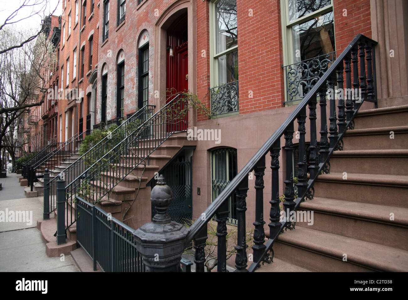 Brownstones in Greenwich Village, New York City Stock Photo - Alamy