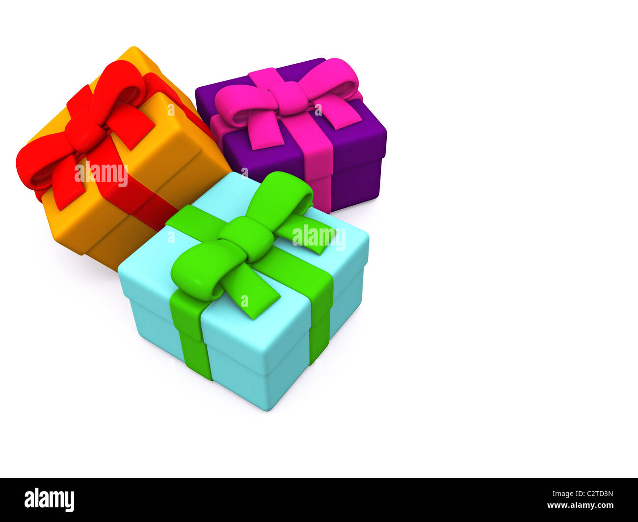 gift boxes. 3D Stock Photo - Alamy