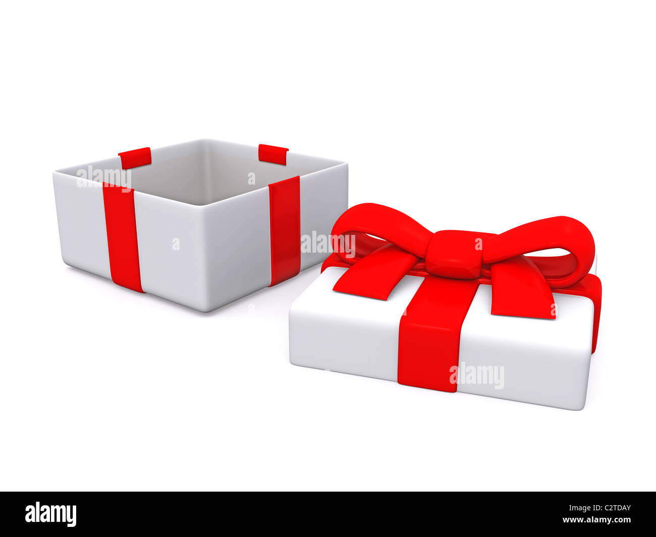 open gift box. 3D Stock Photo - Alamy