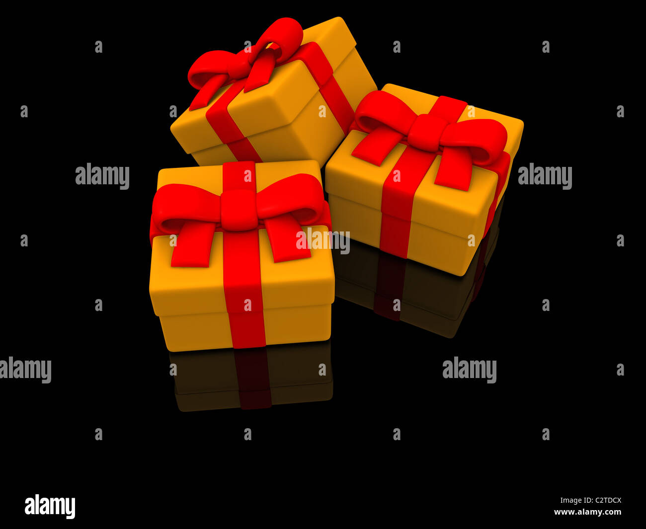 gift boxes. 3D Stock Photo - Alamy