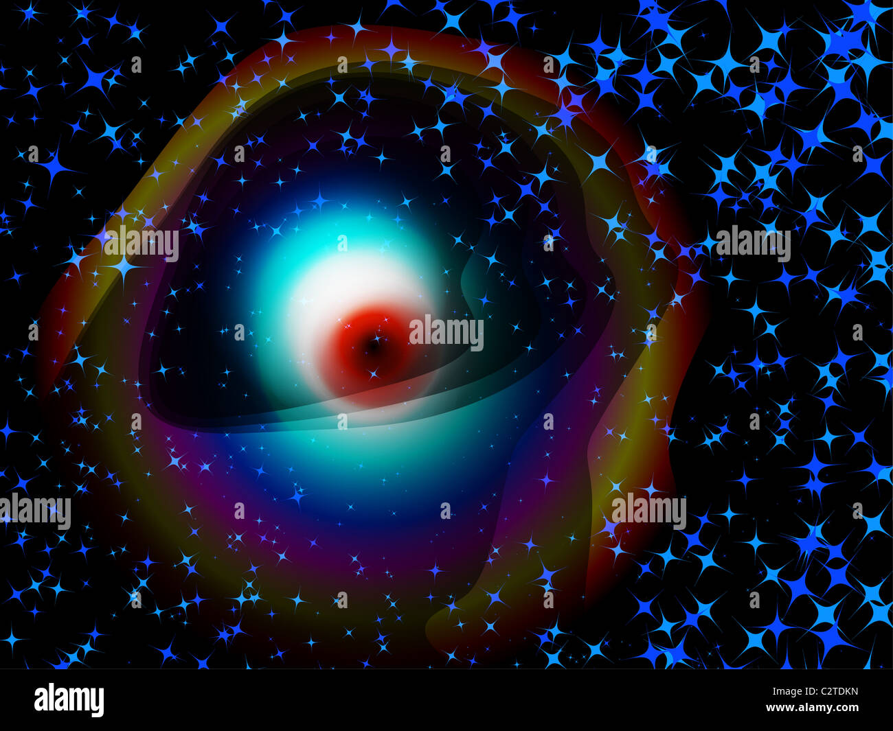 lonely terrible eye in magical space Stock Photo - Alamy