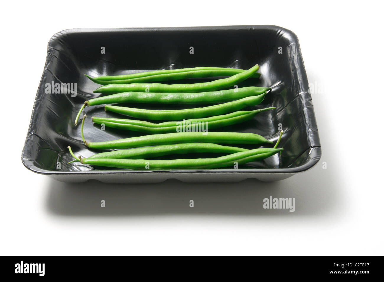 Tray of French Beans Stock Photo - Alamy