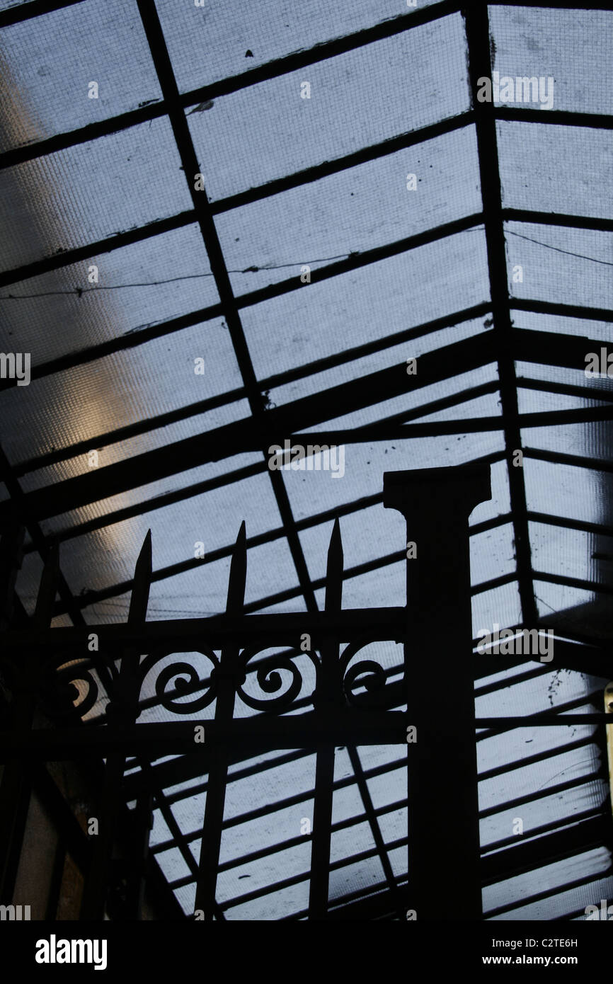 Shadow of iron gate on wall hi-res stock photography and images - Alamy