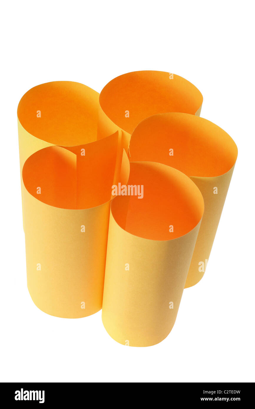 Yellow Paper Rolls Stock Photo - Alamy