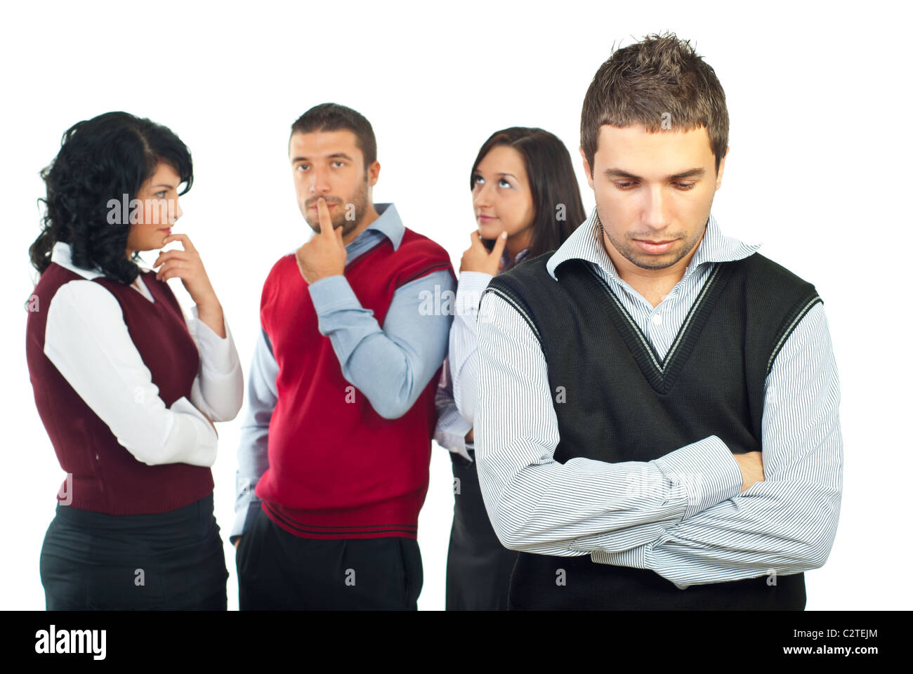 Business People Whispering