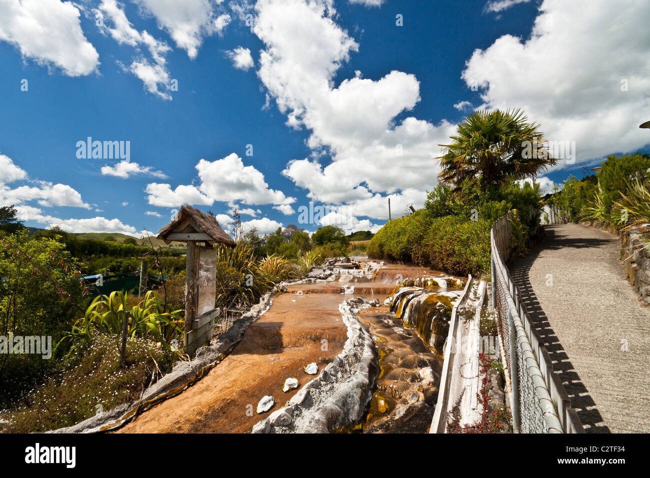 Wai-O-Tapu Wonderland. Geothermal area at Wai-O-Tapu, Rotorua, North ...