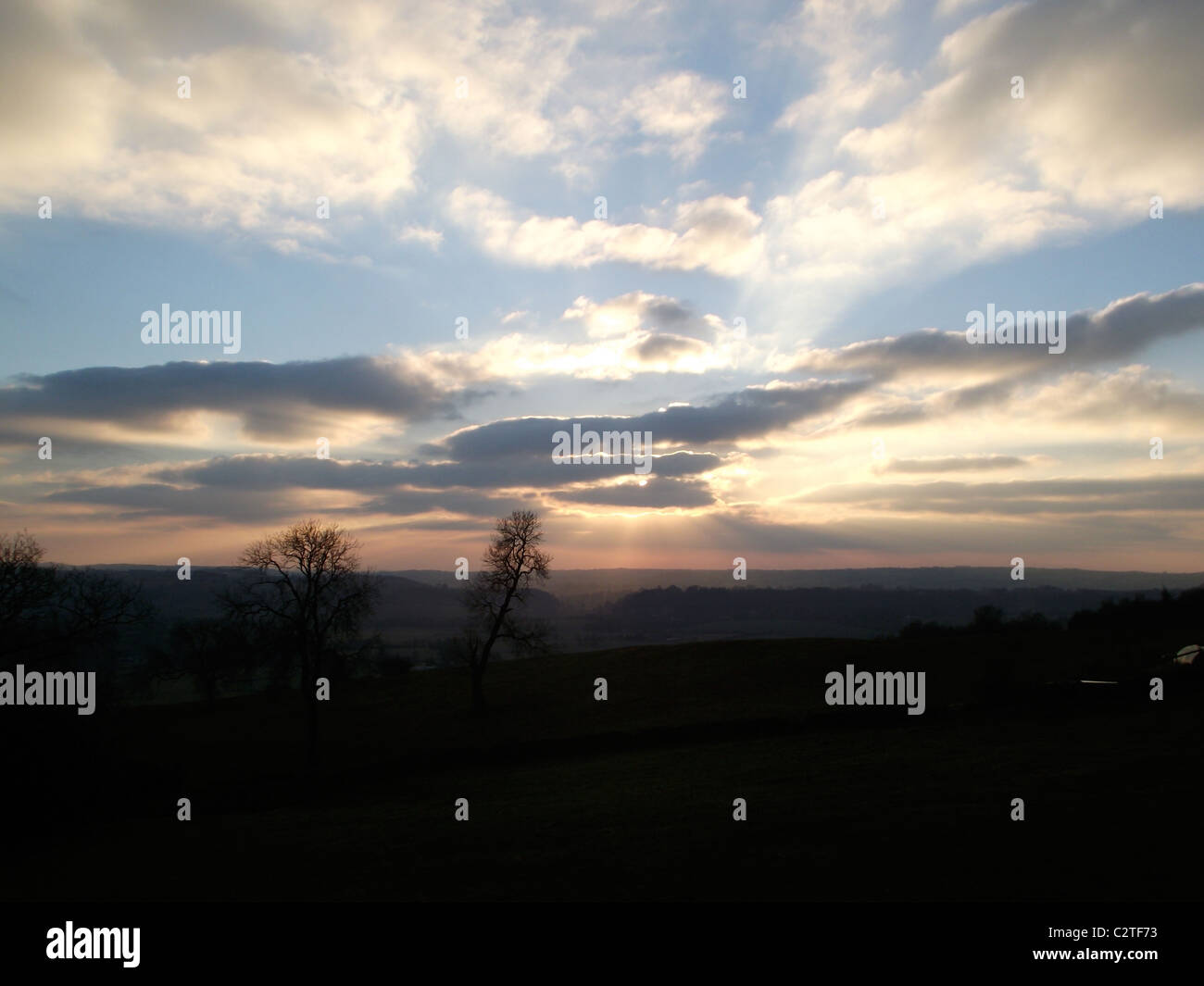 Sunset shine through hi-res stock photography and images - Alamy