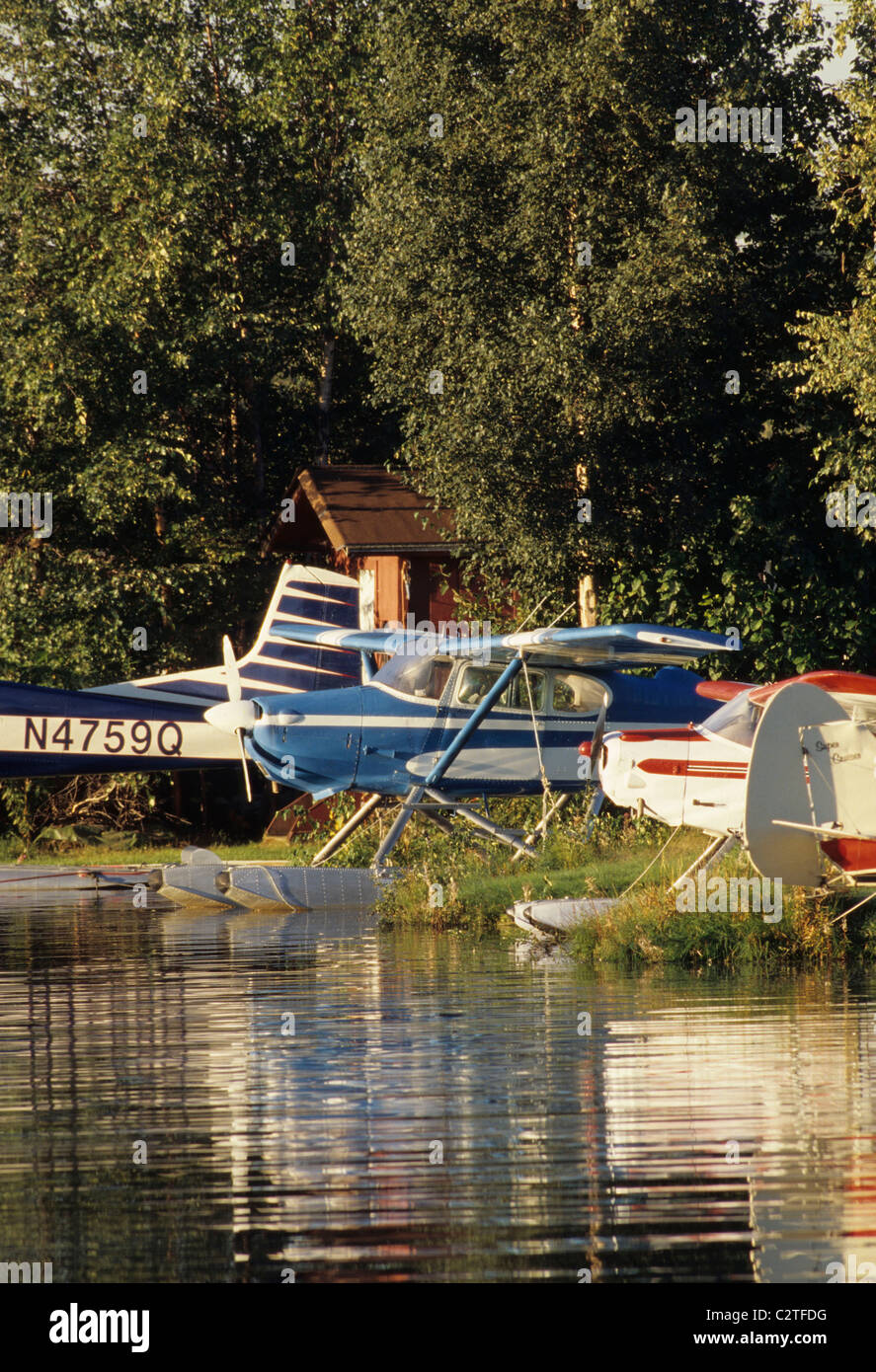 Bush Plane, Float Plane, Anchorage, Alaska, Aircraft, Aerial, Air Stock ...