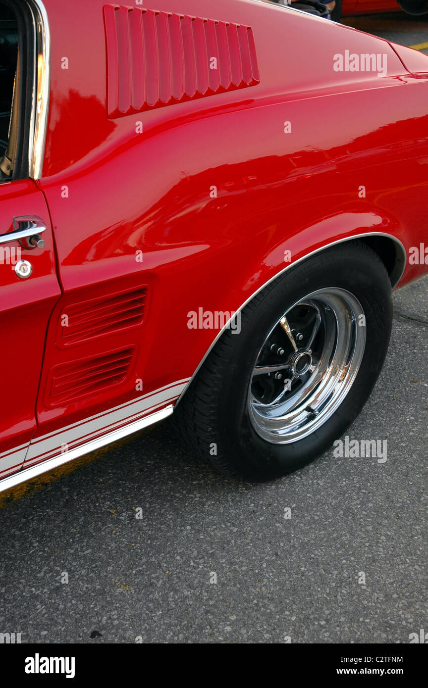 Sixties Ford Mustang Fast Back Classic Muscle Car Stock Photo - Alamy