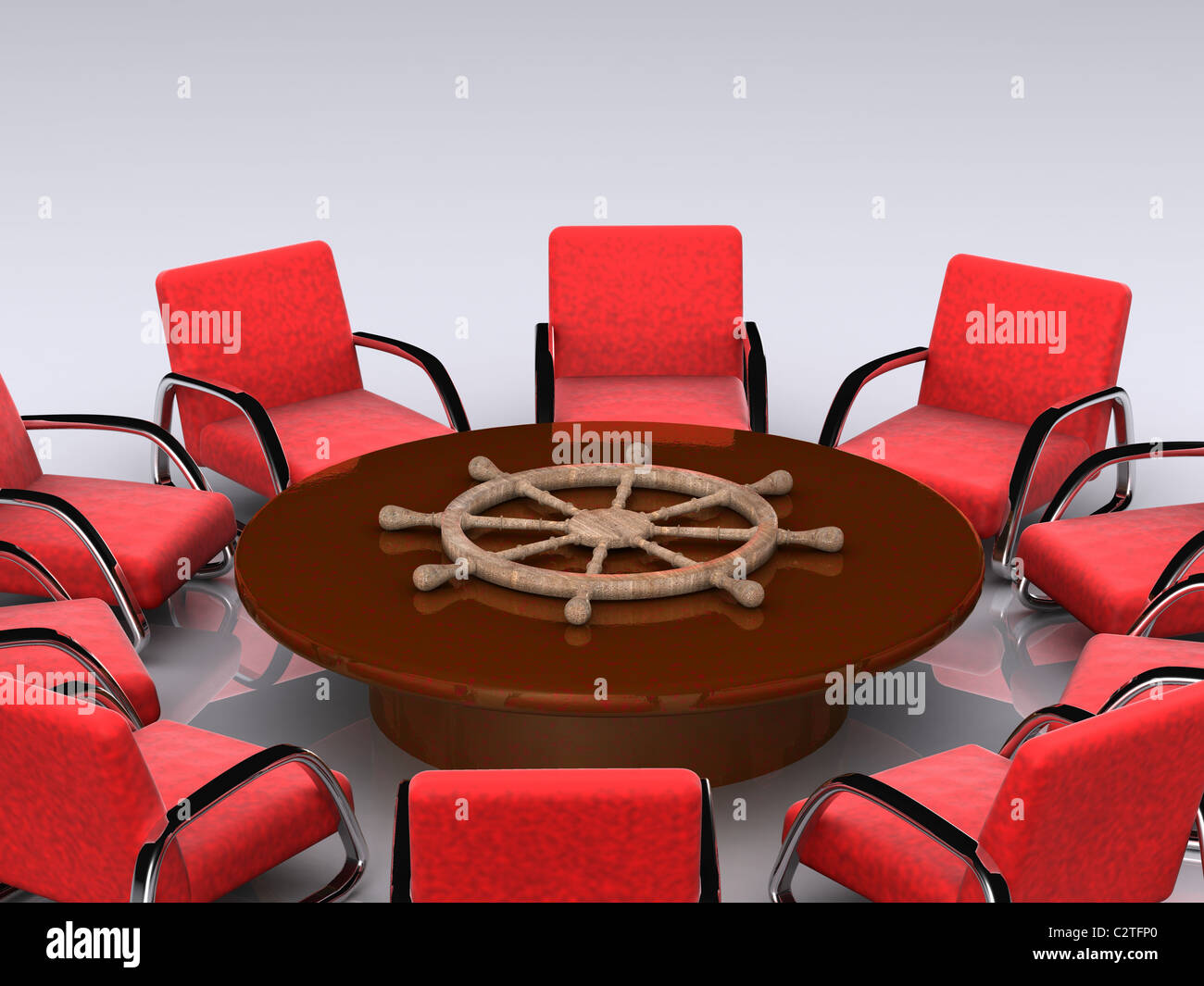 leadership table. 3d Stock Photo - Alamy
