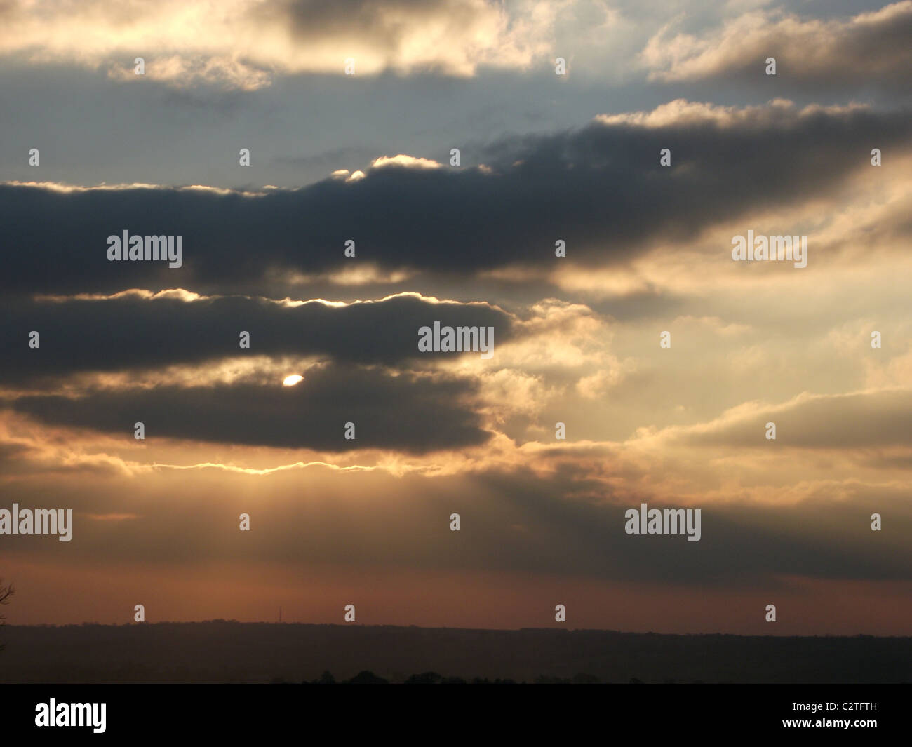Sun burst through clouds hi-res stock photography and images - Alamy