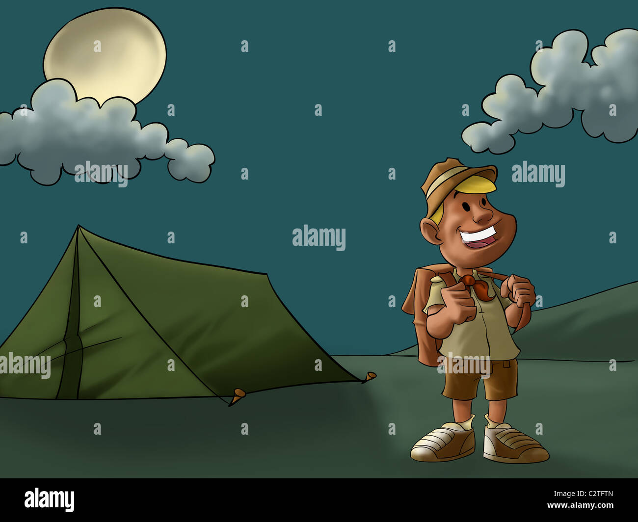 Scout scouting tent hi-res stock photography and images - Alamy