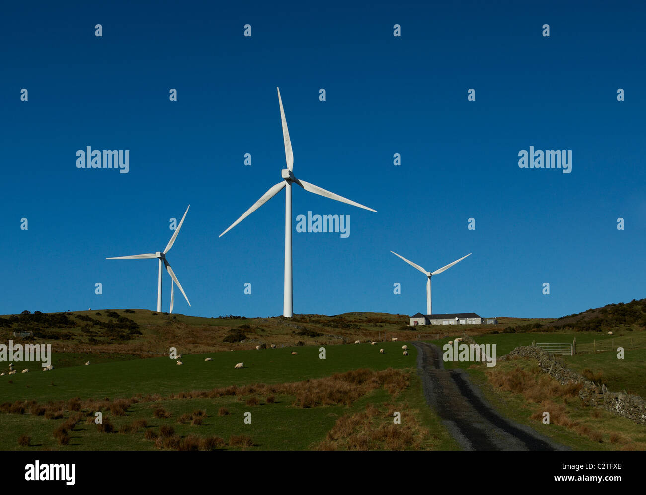 Wind Turbines Ardrossan Stock Photo - Alamy