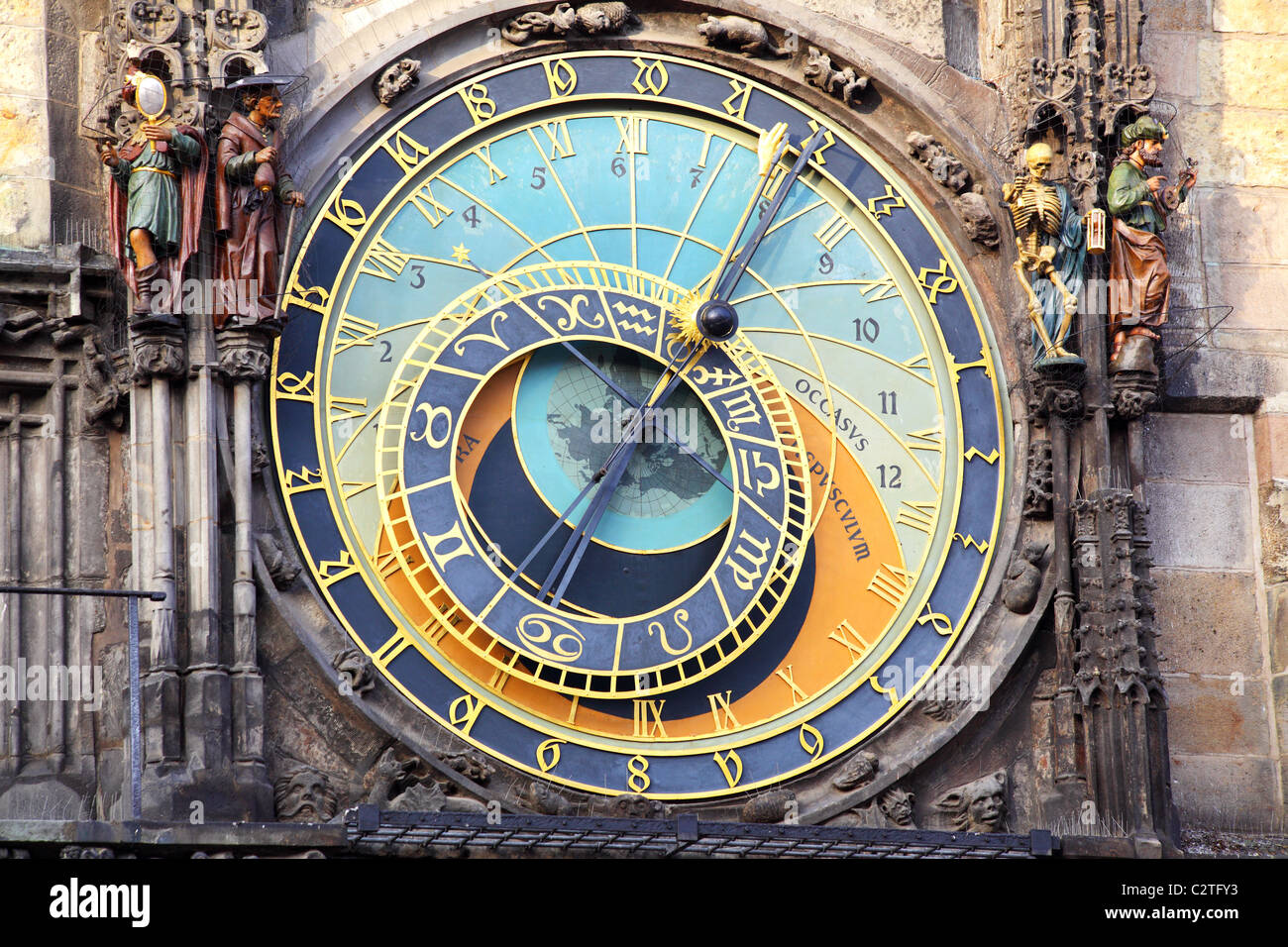 Old astronomical clock Stock Photo - Alamy