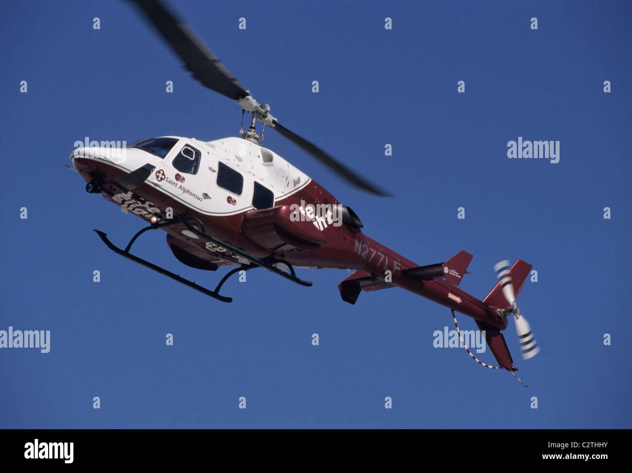 Life Flight Helicopter Stock Photo - Alamy