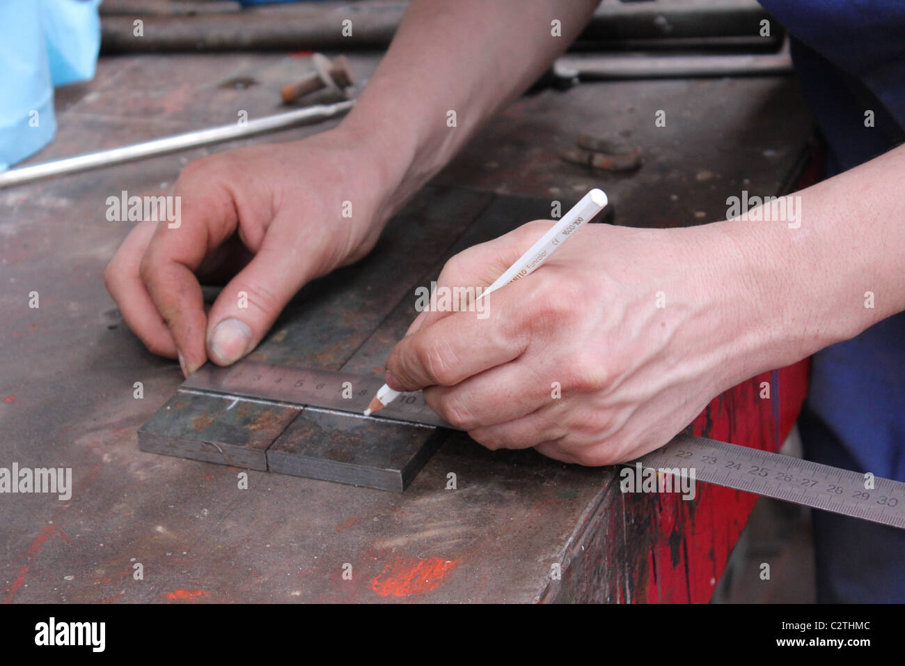 Measuring Metal Close Up Stock Photo - Alamy