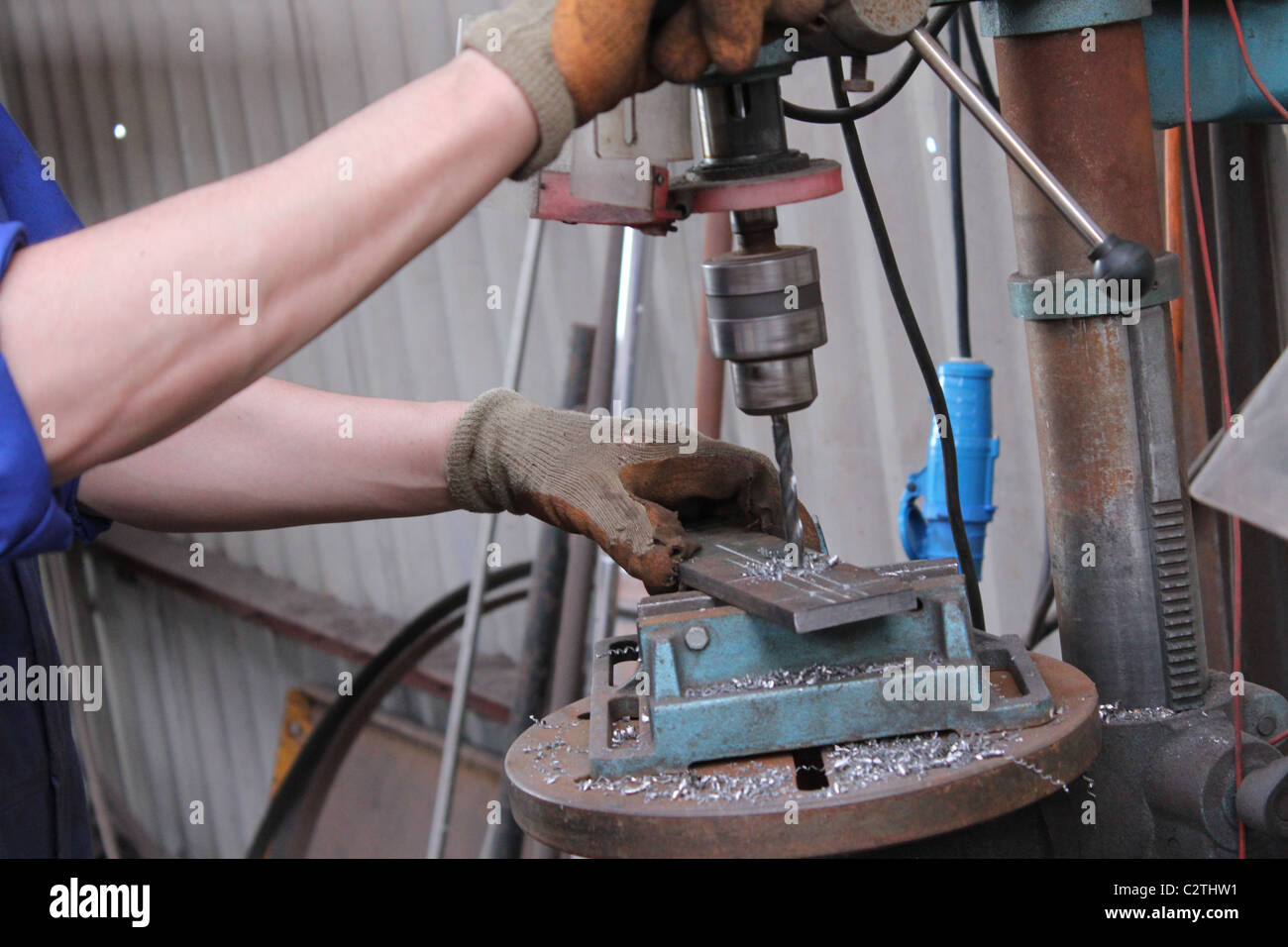 Close Up Drilling Stock Photo - Alamy