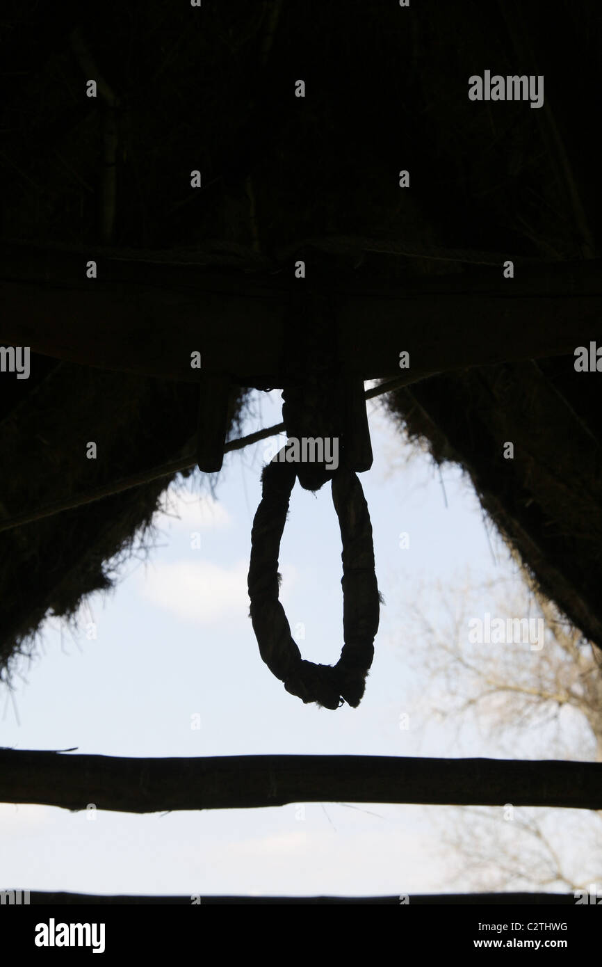old traditional rural farm structure with straw roof Stock Photo - Alamy