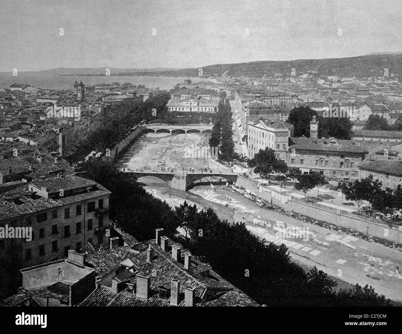 Cote dazur city Black and White Stock Photos & Images - Alamy