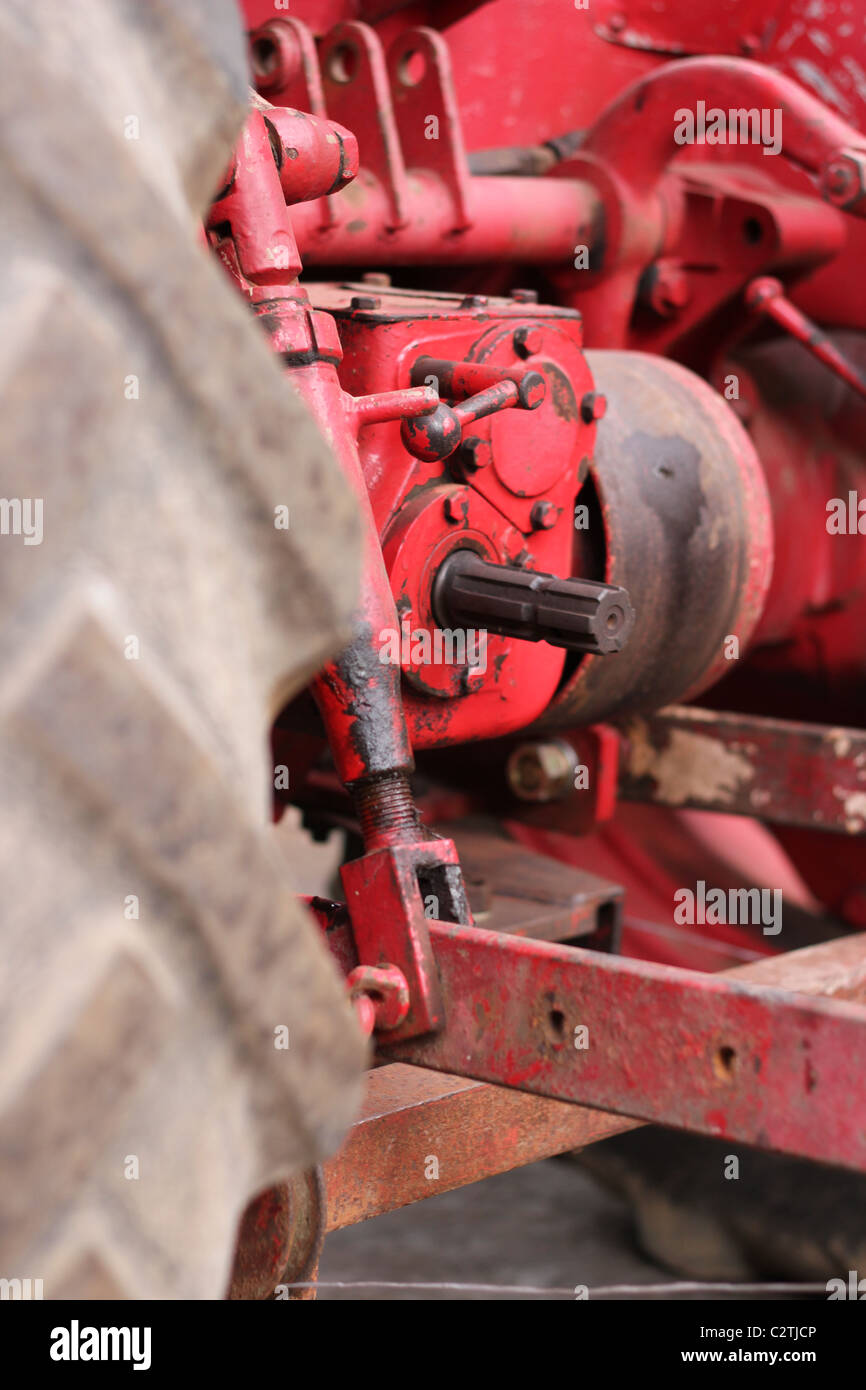 Back end of a David Brown tractor Stock Photo - Alamy