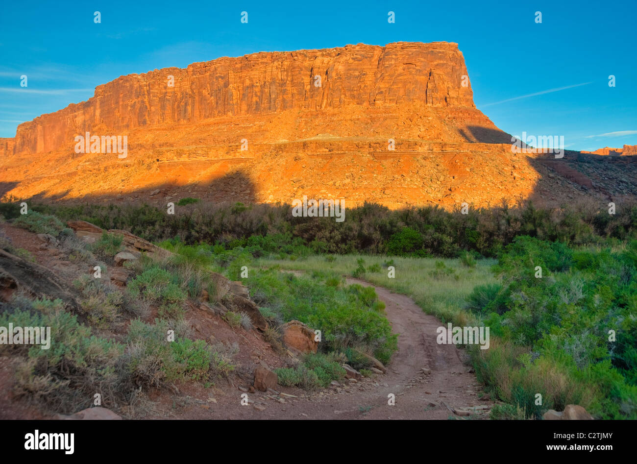 Beautiful scenic of a morning in the canyon country of Utah Stock Photo ...
