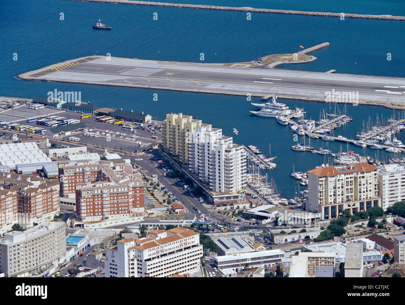 Rock of Gibraltar Harbour Stock Photo - Alamy