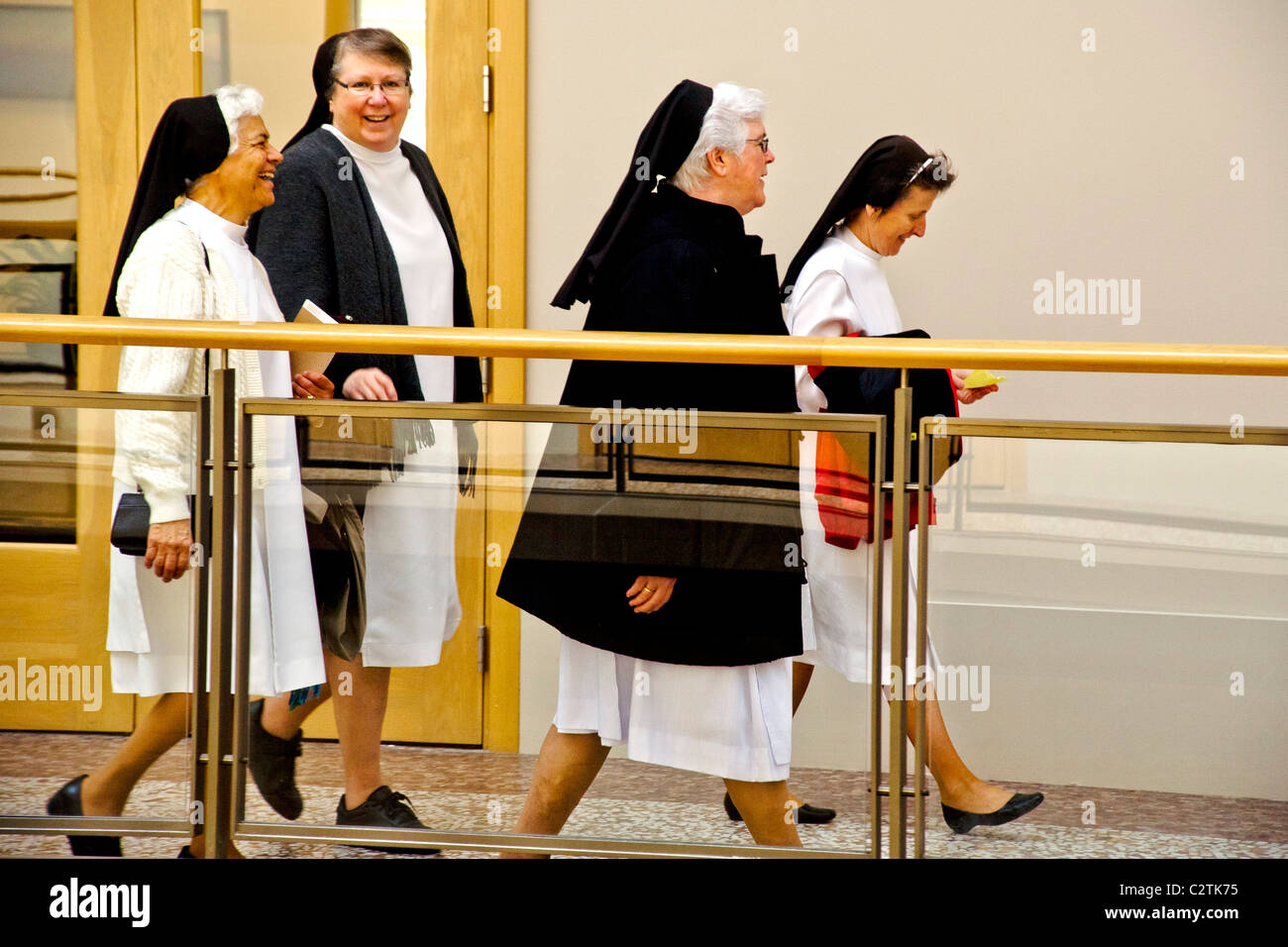 Christian nuns walk through hi-res stock photography and images - Alamy