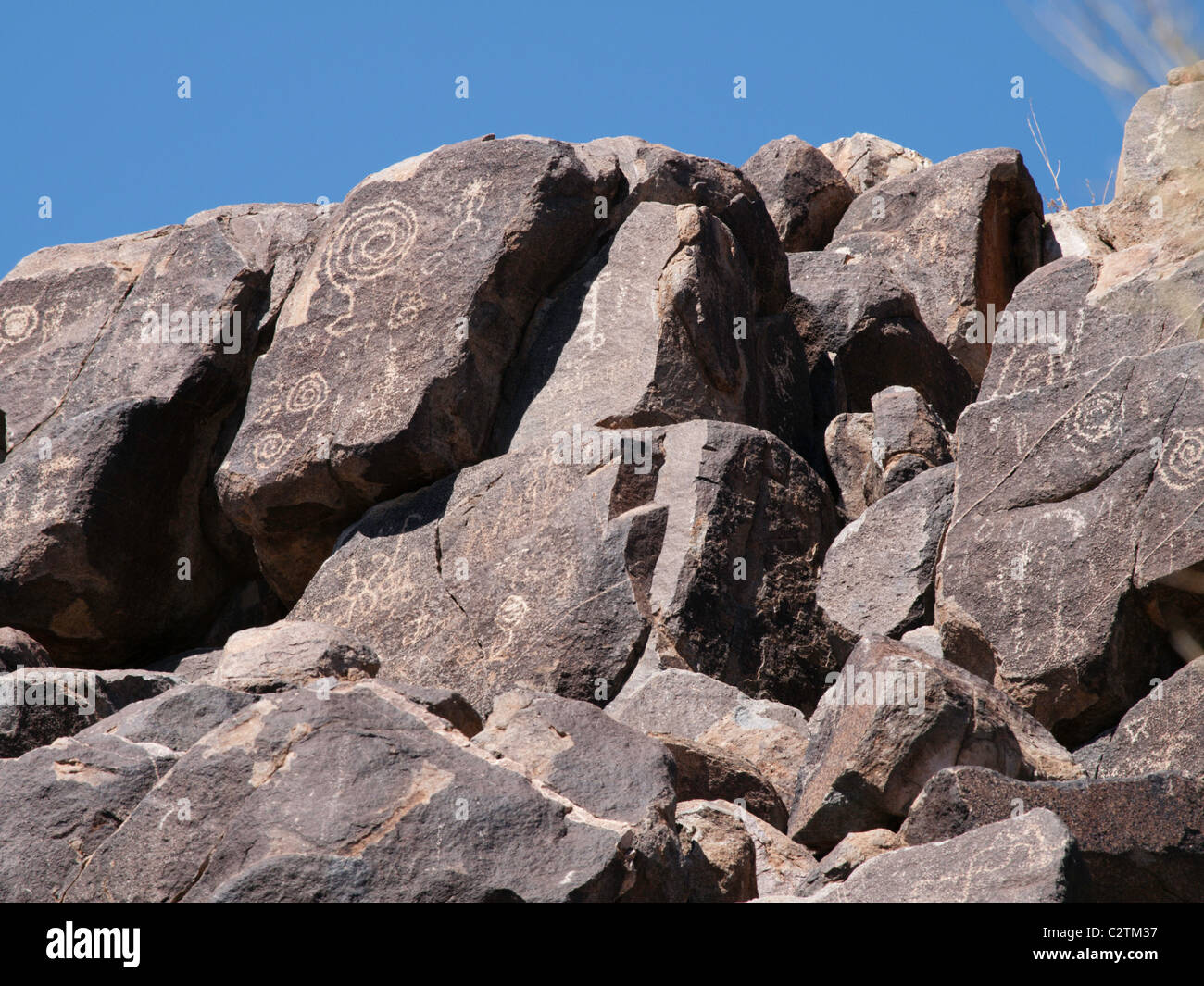 Ancient petroglyphs are located at Signal Hill in Saguaro National Park ...