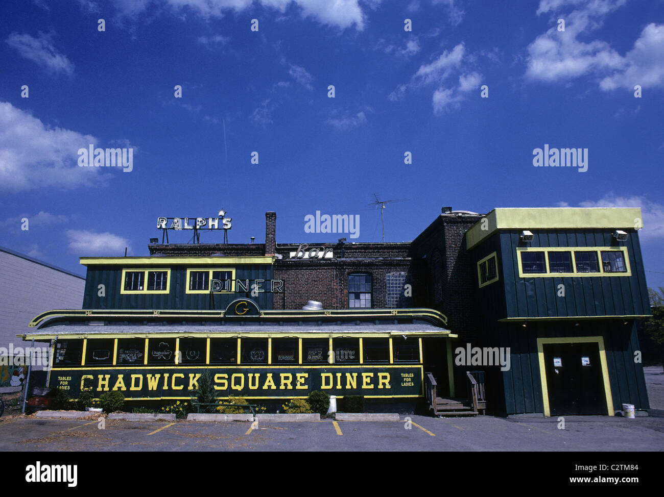 Ralph's Chadwick Square diner and bar in Worcester, Massachusetts Stock ...