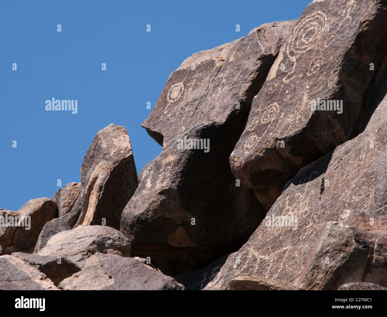 Ancient petroglyphs are located at Signal Hill in Saguaro National Park ...
